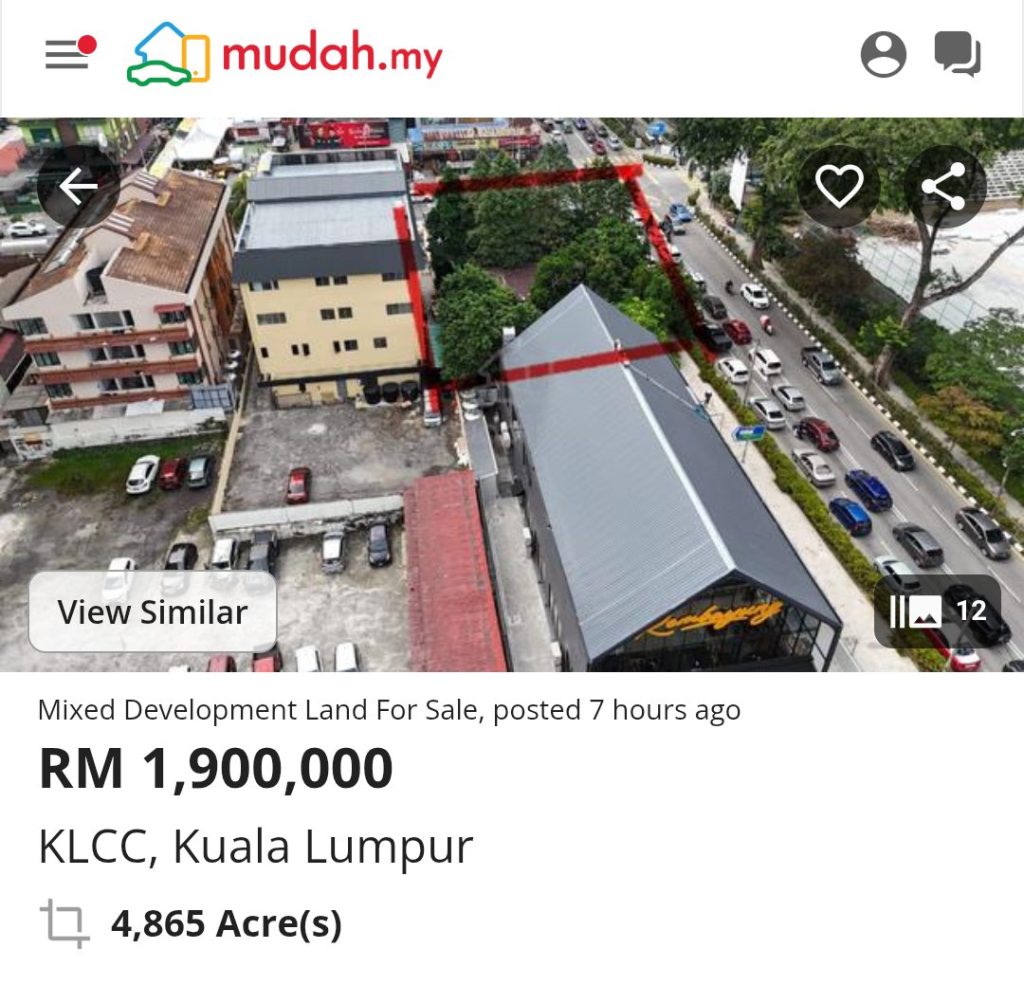 Owner Tanah Belakang Restoren Rembayung Mula Iklankan Tanahnya Di Mudah ...